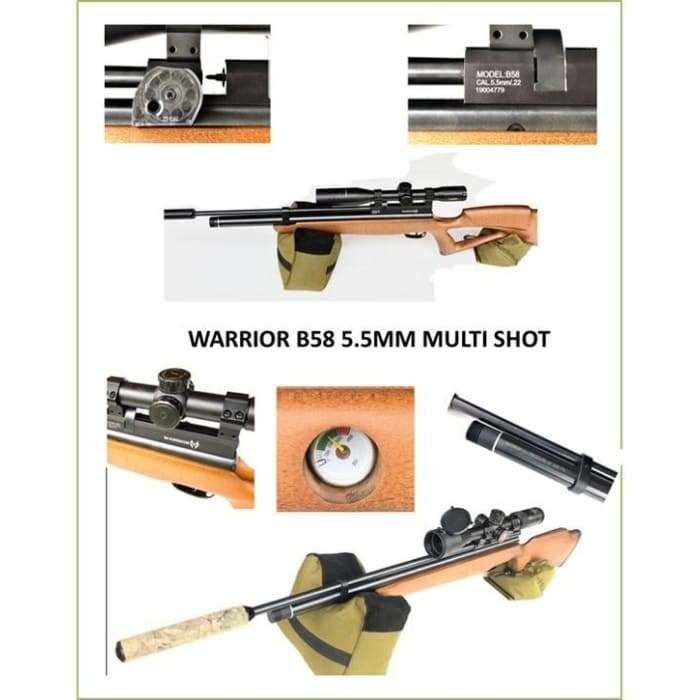 Warrior PCP Air Rifle 5.5mm Multi-Shot – Pellet-Guns.com