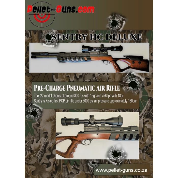 Xisico Sentry PCP Air Rifle .22 With 2 Magazines – Pellet-Guns.com